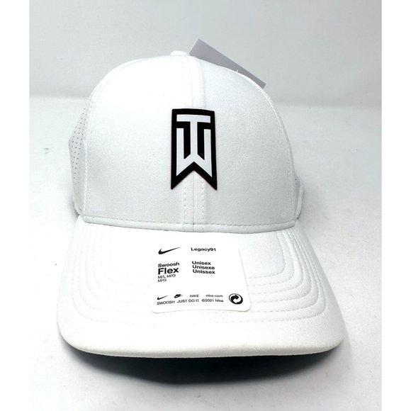 Nike | Accessories | Tw Tiger Woods Nike Cap Hat Mens Ml White Dh34410 ...